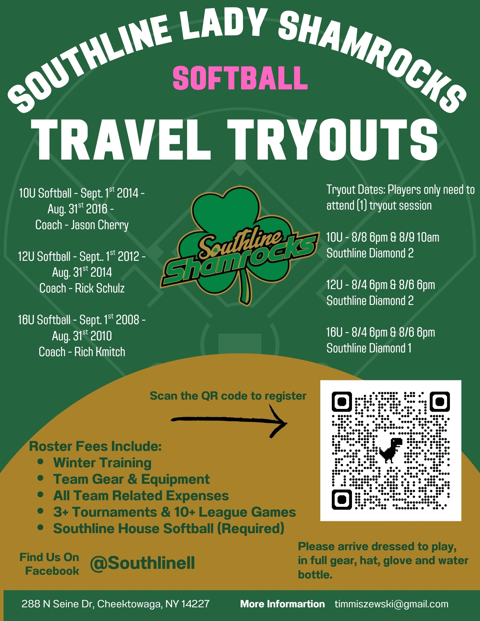 Southline Shamrocks 2026 Tryout Info – Southline Athletic Association